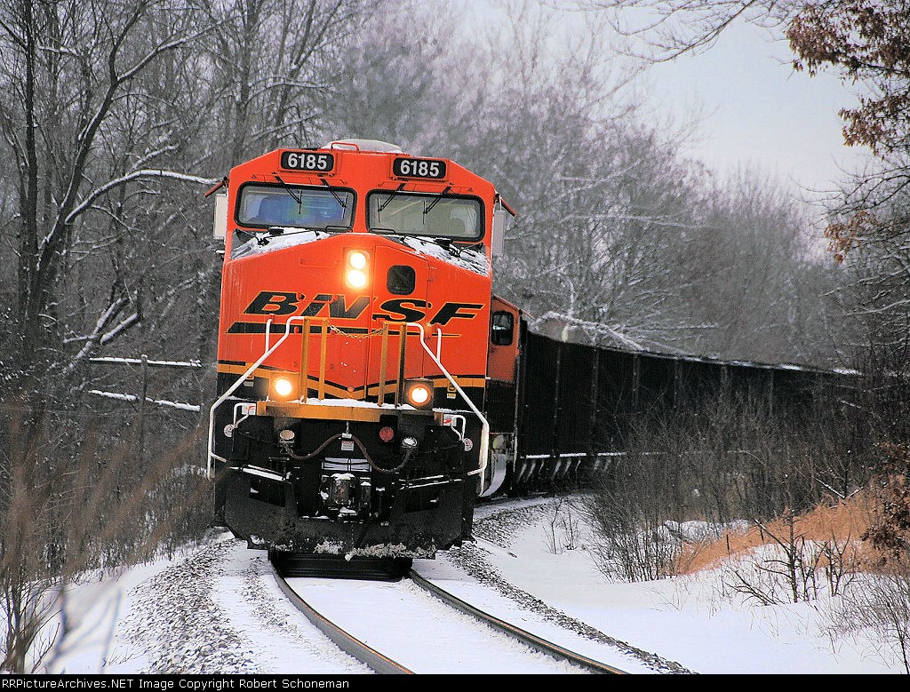 BNSF 6186 WSPX Weston Coal'Loads C703